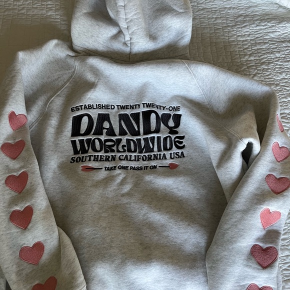 Dandy Worldwide | Tops | Dandy Heart On My Sleeve Hoodie | Poshmark